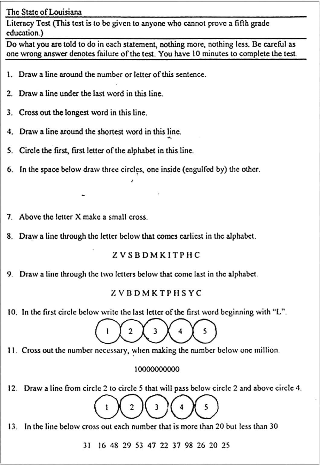 Can You Pass This Voter Literacy Test? – Black By God
